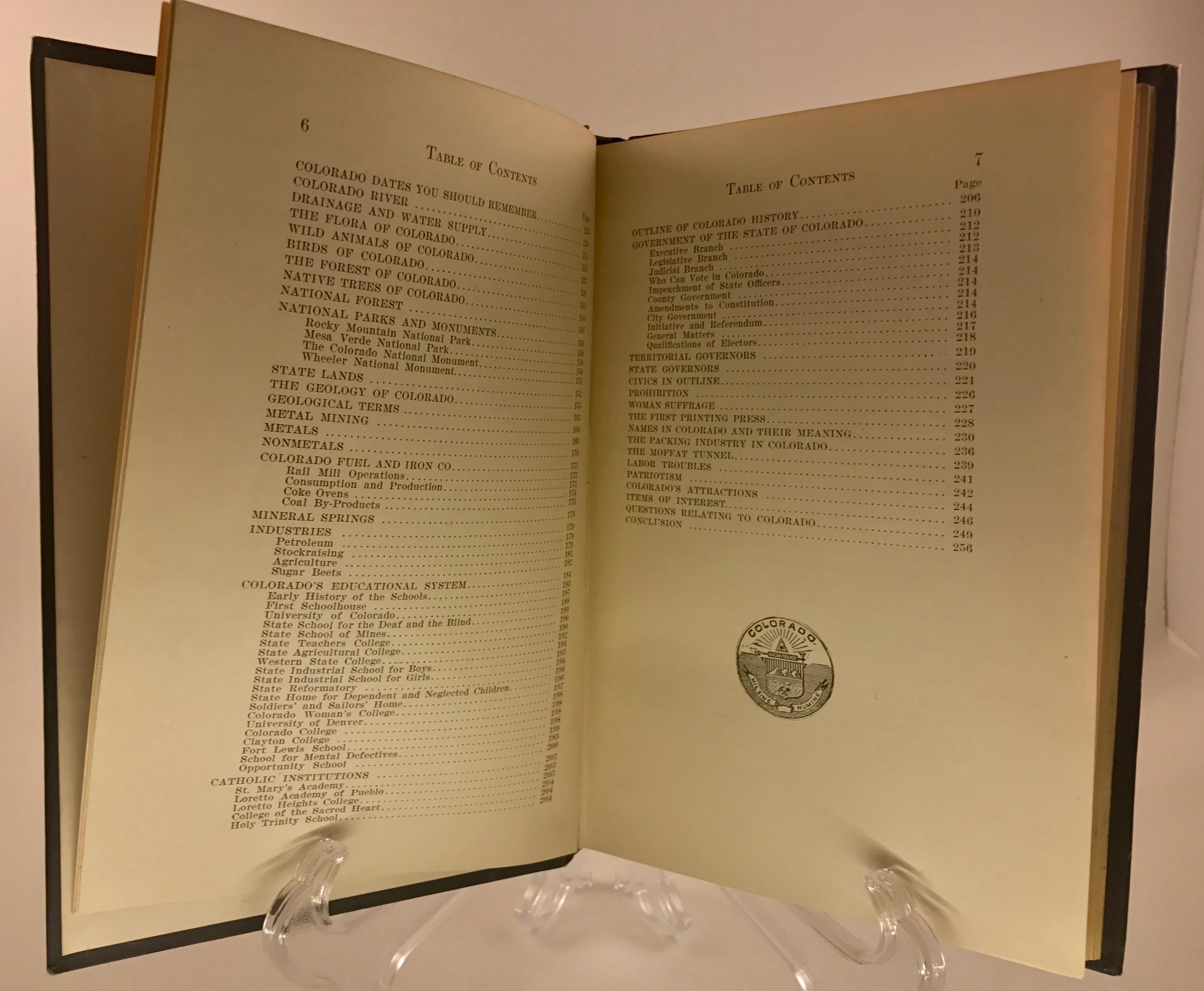 Craig’s Brief History of Colorado by Katherine Craig 1923 Hardback Book ...